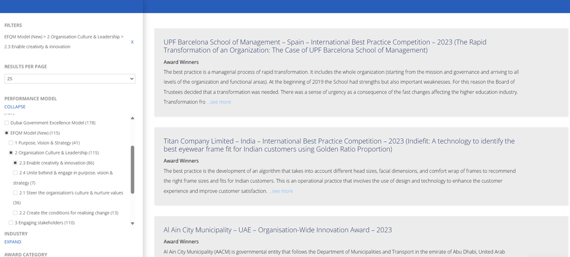 The Role of Business Excellence Models in Organisation-Wide Change Management - Best Practice ...